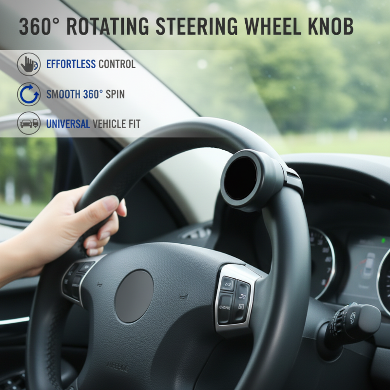 360° Rotating Steering Wheel Knob – rewenjoy